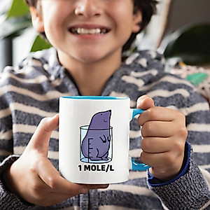 Chemistry Chemist Student Science Teacher 1 mole 11oz 15oz Inner Color Accent Mug