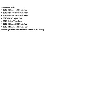 TRQ Replacement Rear View Backup Camera for Ram Pickup Truck