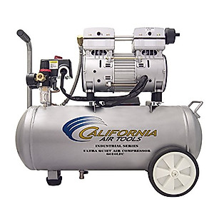 California Air Tools 6010LFC 1.0 HP Ultra Quiet and Oil-Free Industrial Air Compressor, 6.0-Gallon