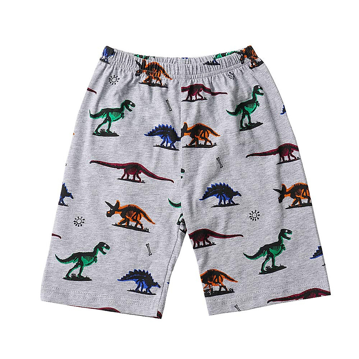 Little Hand Kids Dinosaurs Pajama 100% Cotton Short Pajamas for Boys Sleepwear Pjs Sets Toddler Summer Clothes Size 5T