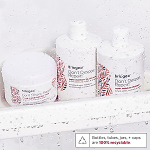 Briogeo Don't Despair, Repair! Super Moisture Shampoo, Dry Damaged Hair, Hair Shampoo with Argan Oil for Hair, Hair Moisturizer Hair Treatment, Protein Shampoo, Vegan, Cruelty-Free, 33.8 fl oz