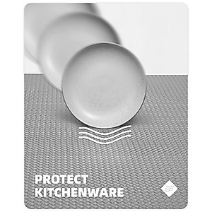 Color G Kitchen Runner Rug Floor Mat, Cushioned Anti-Fatigue, Non Skid Waterproof Comfort Standing Rugs, Memory Foam, 17"x79", Grey