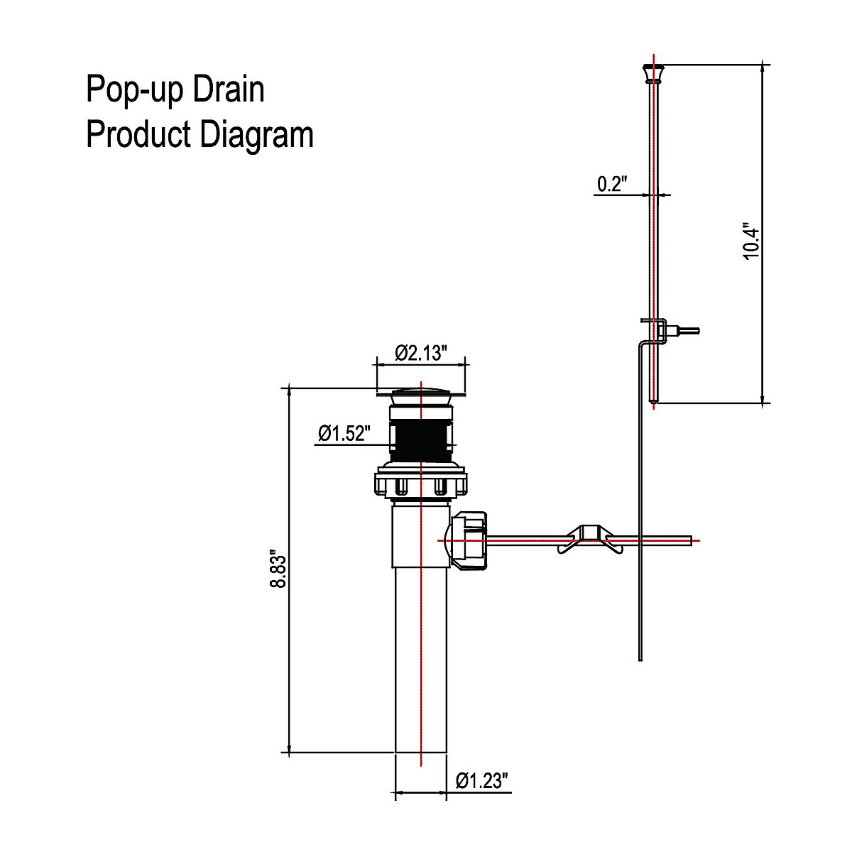 Derengge F-0048-BN Two-Handle Bathroom Faucet with Pop up Drain Assembly,cUPC NSF AB1953 Brushed Nickel