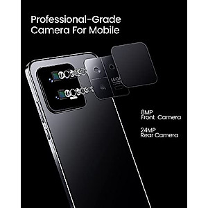 Echoamo M13 Pro Unlocked Cell Phones 6.8 inch Big Screen Unlocked Smartphone Bar Design 5G Dual Sim Smartphone Unlocked 64MP+13MP+8MP Triple Camera Cellphone 5800mAh, 4GB+128GB (Black)