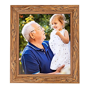 ArtToFrames 14x18 Inch Brown Picture Frame, This 1.25 Inch Custom Wood Poster Frame is Brown - Comes with Foam Backing 3/16 inch and Regular Glass (FBPLJ40023-14x18)