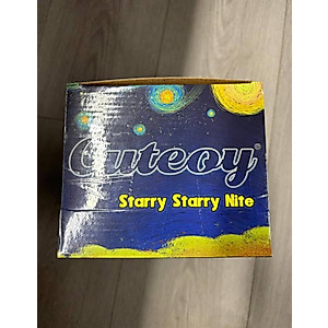 Cuteoy Musical Plush Cow Stuffed Animal Soft Glowing LED Light-up Nightlight Toys Singing Lullabies Birthday Christmas Plushies Gifts for Kids Boys Girls,15.5"