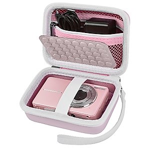 Boobowl Digital Camera Case Compatible with Yifecial/for EROOLU/for VAHOIALD/for Kaisoon/for Kodak Pixpro/for Canon PowerShot ELPH 180 190/ for Sony DSCW800 DSCW830 Kids Cameras (Pink)