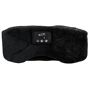 iLive Bluetooth Wireless Sleep Mask Headphones, Adjustable Headband, Carry Pouch Included, Black (IAHB31B)