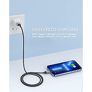 Kuulaa USB C to USB C Cable,USB C to Lightning Cable,2 Pack 65w Fast Charge Magnetic Charging Cable,Data Transfer Cable Compatible for iPhone/Samsung/Pixel/MacBook/Ipad Air/Pro(6ft/6ft)