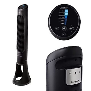 Honeywell HYF260BV2 Quiet Set 5-Speed Settings 40” Oscillating Standing Tower Fan With Remote Control Auto-Off Timer Function (Renewed)