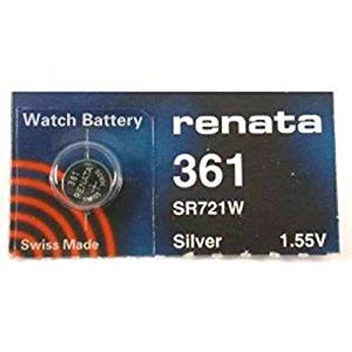 Renata Single Watch Battery Swiss Made 361 or SR721SW or AG11 1.55V (3 Batteries, 361 or SR 721 SW)