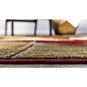 Unique Loom Barista Collection Area Rug - Timor (2' 2" x 6' 1" Runner, Multi/ Red)