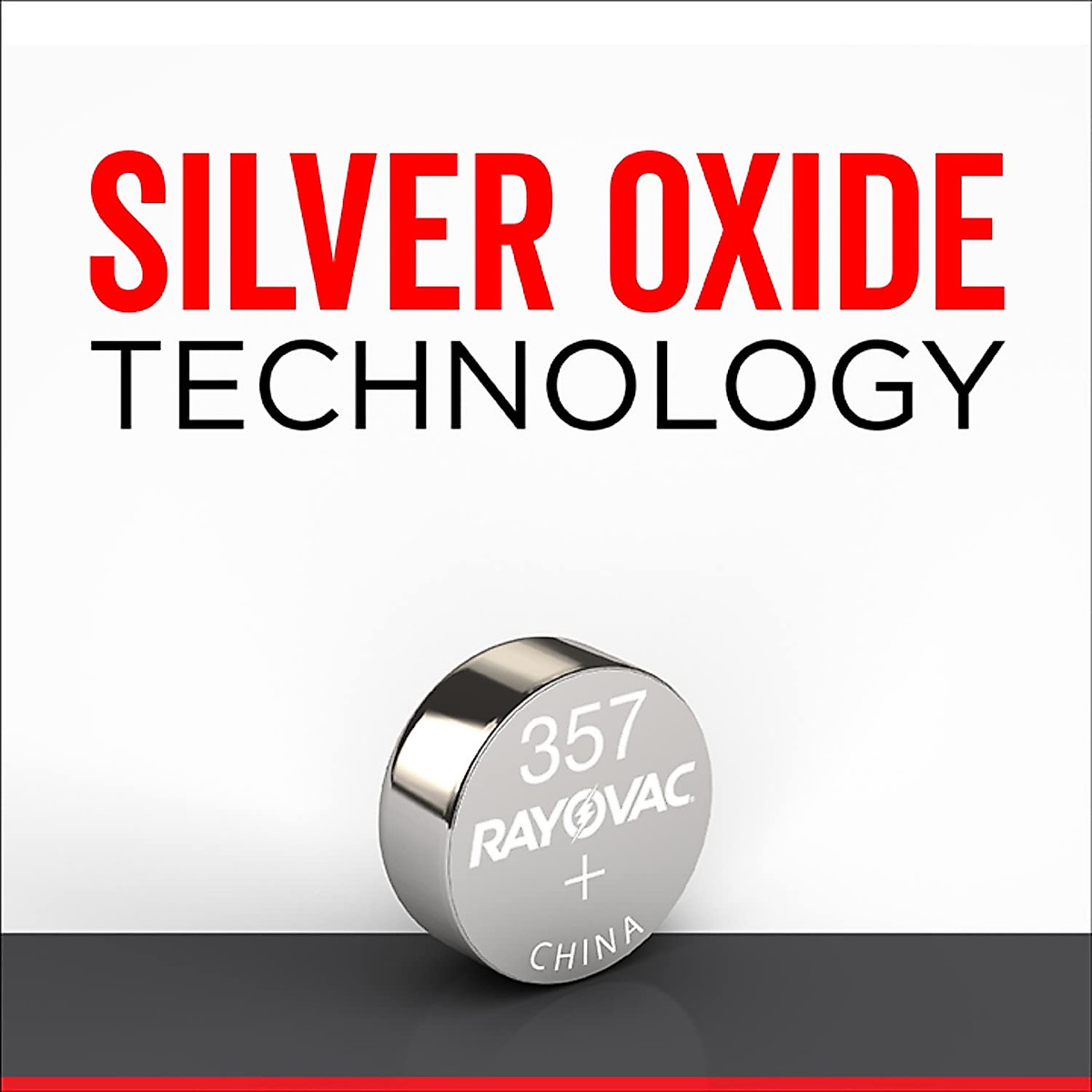 Rayovac LR44 Battery, Silver Oxide 303, 357, AG13, or SR44 1.5 Volt Batteries (3 Battery Count)