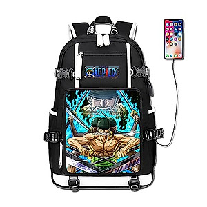 GO2COSY Anime One Piece Backpack Daypack Student Bag School Bag Laptop Bag Bookbag