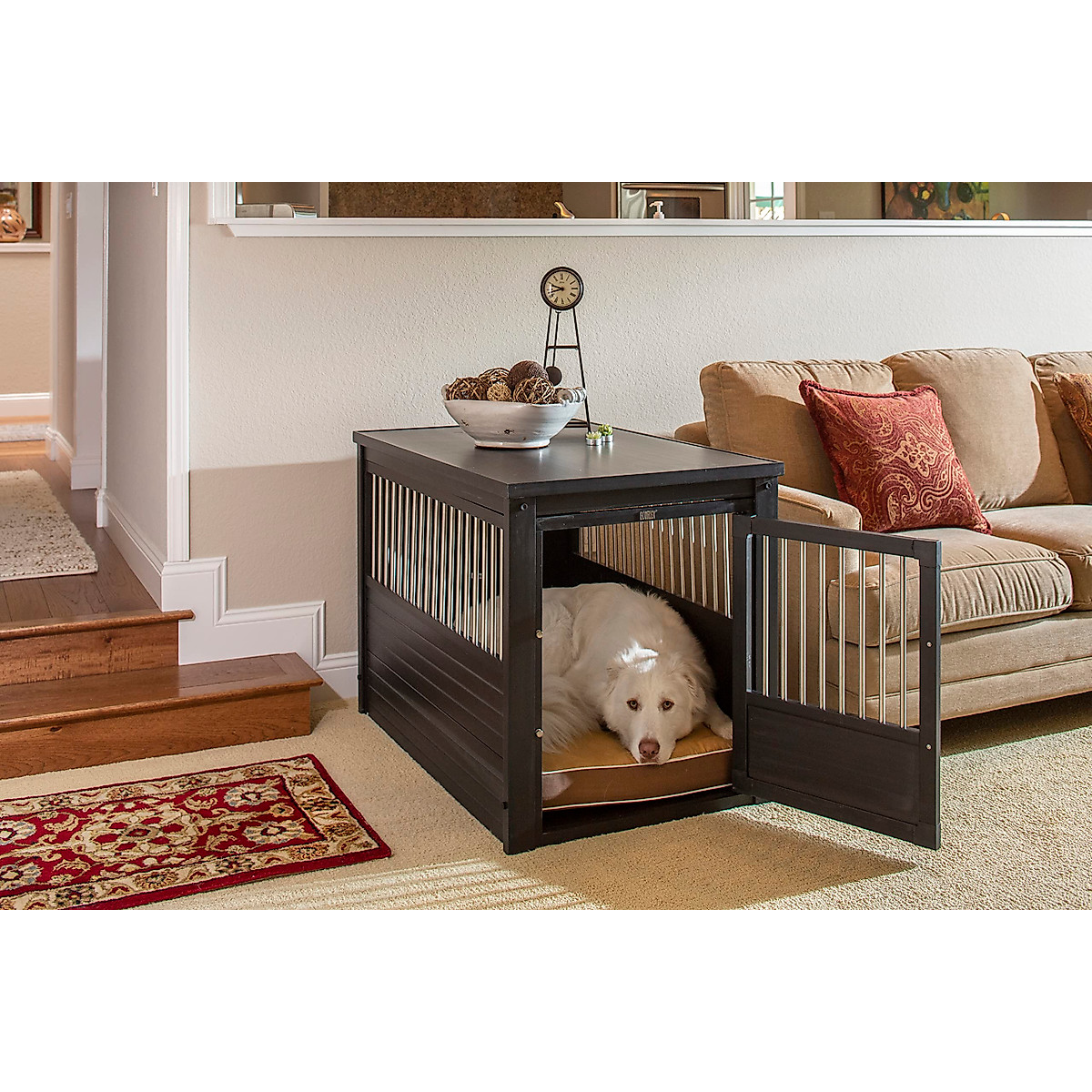 New Age Pet ecoFLEX Pet Crate/End Table, X-Large, Espresso