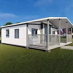 20ft Prefabricated Portable Mobile Extendable Container Houses Tiny Villa Low Cost Prefab Container House Customizable Rooms and Balconies
