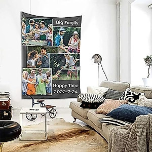 YRH Custom Tapestry 丨Made in USA 丨Banners and Signs Customize for Bedroom (30x40inch,Vertical) White