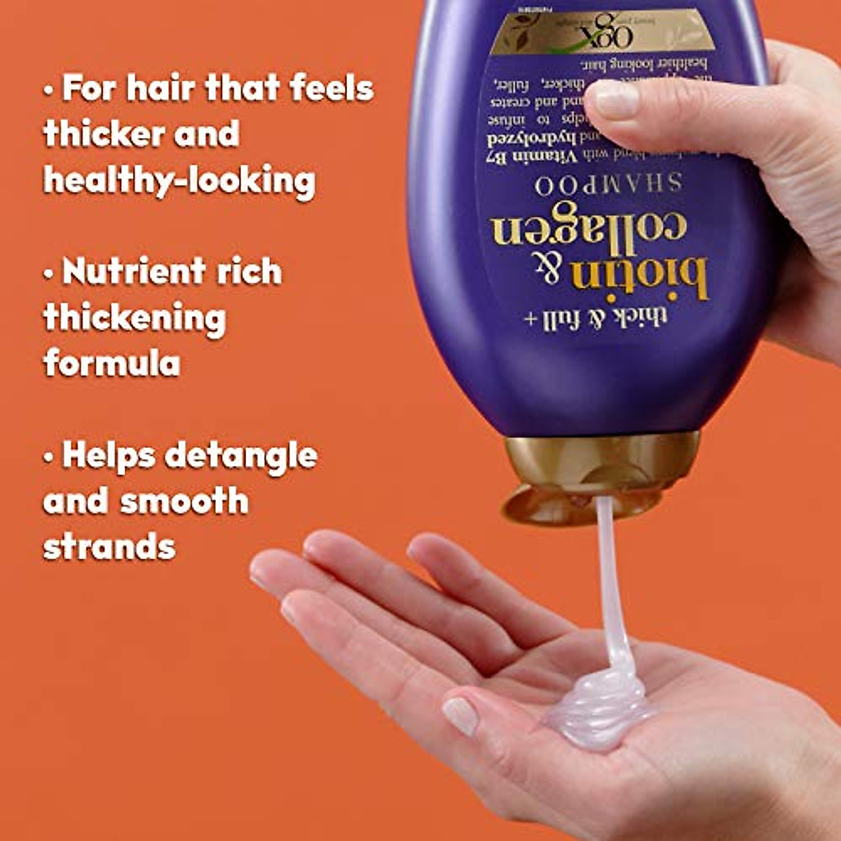 OGX Thick & Full + Biotin & Collagen Shampoo, 13 Ounce