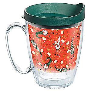 Tervis Christmas Gnomes Pattern Holiday Made in USA Double Walled Insulated Tumbler Cup Keeps Drinks Cold & Hot, 16oz Mug, Classic