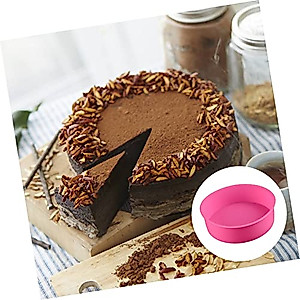 NOGRAX Baking Random Bakeware Wedding Making Stick Inch Non Non-Stick Supplies Birthday Anniversary Dog Tray Accessories for Pan Reusable Color Hot Kitchen Pancake Bread Silicone Pan