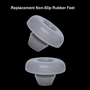 HAQQI Cooler Feet Non-Slip Rubber Feet Compatible with Roadie Tank Hard Sided Models Replacement Feet Round Gray (4-Pack)