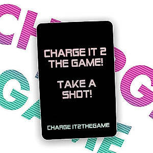 Charge It 2 The Game Drinking Cards (First Edition - Drinking Card Game for Adults - Fun Games for Adult Game Nights - Party Games - 21st Birthday Gift - Bachelorette Party Games - Vacation Games