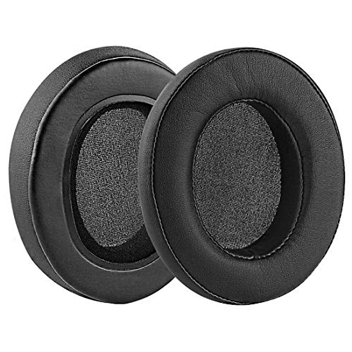 Geekria QuickFit Replacement Ear Pads for Sony Bose Turtle Beach Skullcandy HyperX and Other Large or Mid-Sized Over-Ear Headphones Ear Cushions, Ear Cups Cover Repair Parts (Black)