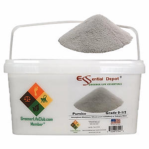 PUMICE - 8 LBS nt wt - Grade: 0-1/2 - dry - granules - exfoliant for scrubs, soaps, toiletries - USA Made - Greener Life Club Box