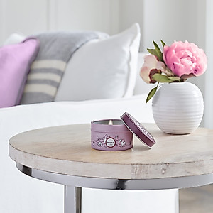 Mrs. Meyer's Soy Tin Candle, 12 Hour Burn Time, Made with Soy Wax and Essential Oils, Peony, 2.9 oz