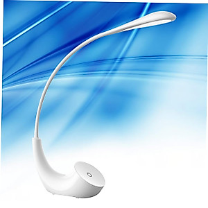 Uonlytech Portable Besides Lamp Gooseneck Table Light Eye Care Book Light Novel Desk Lamp Eye-Caring Reading Light Adjustable Reading Light USB Desk Lamp USB Reading Light Led Bed Lamp White