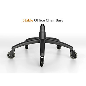 Claiks Big and Tall Office Leather Chair for Heavy People, Executive Office Chair with Heavy Duty Casters,High Back Office Chair Flip Arms Adjustable Built-in Lumbar Support
