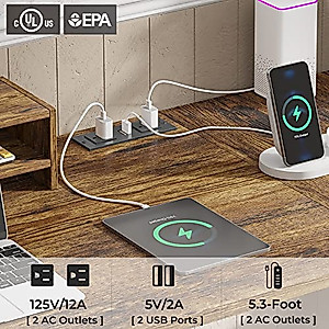 SEDETA 63" L Shaped Desk, Convertible Long Home Office Desk or Corner Desk, Office Computer Desk with Drawer, Power Strip, Storage Cabinet & Monitor Stand for Home Office, Rustic Brown