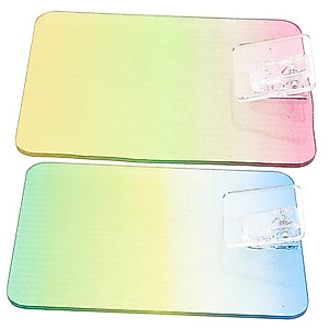 Misti Stamping Tool 4 Pcs Plate Clamp Paper File Organizer Teacher Clipboard Plastic Sketch Board Writing Base Plate Exam Paper Clips Acrylic Bottom Plate Office White Hardboard