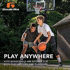 Goalrilla Hype Basketball - Men's Women's and Youth Sizes Available - Made for Superior Ball Handling and Long Lasting Durability