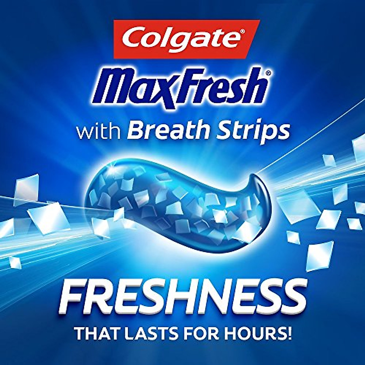 Colgate Max Fresh Toothpaste With Mini Breath Strips, Cool Mint, 7.6 Ounce