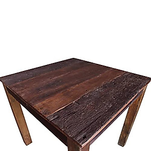 vidaXL Dining Table 32.3" Solid Reclaimed Wood Rustic Room Stand Deck Couch