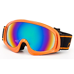 Kids Snow Goggles Anti-Fog Dual PC Lens UV400 Snowboarding Ski Goggles 1 Pair