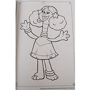 Classroom Supply Trolls Trollstopia Coloring and Activity Book with Bonus Stand-Up Character on Back - 80 Pages