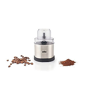Braun MQS270SI Multiquick Coffee and Spice Grinder Hand Blender Attachment, 1.5-Cup