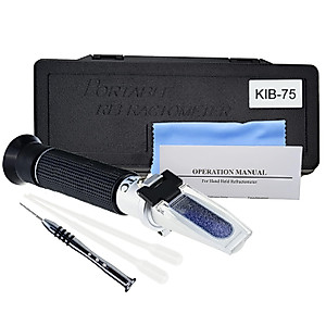 Handheld Refractometer 0~80% Ethyl with ATC 10~30°C Liquor Making, Liqueur MakersTool Meter