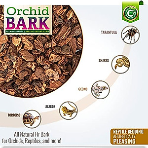 Organic Orchid Potting Bark - Made in USA Premium Medium Bark Garden Soil Amendment Mix for Proper Root Development of Phalaenopsis, Cattleyas, Indoor/Outdoor Plants, Reptile Terrarium Bedding + more!