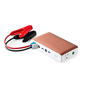 HALO Bolt Wireless Laptop Power Bank - 44400 mWh Portable Phone Laptop Charger Car Jump Starter with AC Outlet and Car Charger, Rose Gold