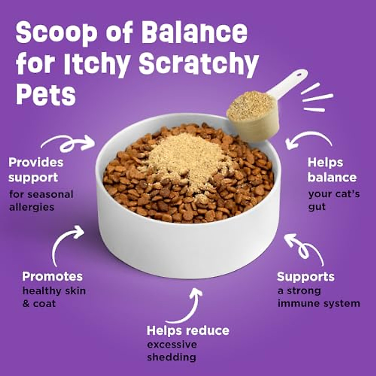 Dinovite for Cats Supplement - Immune + Digestive, Skin + Coat Support, Vitamins, Minerals, Omega 3, Enzymes, Probiotics. Reduces Shedding, Dry Skin, Itching, Stinking, Bald Spots, Seasonal Issues