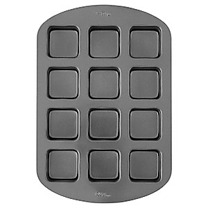 Wilton Perfect Results Premium Non-Stick Bar Baking Pan, 12-Cavity, Steel