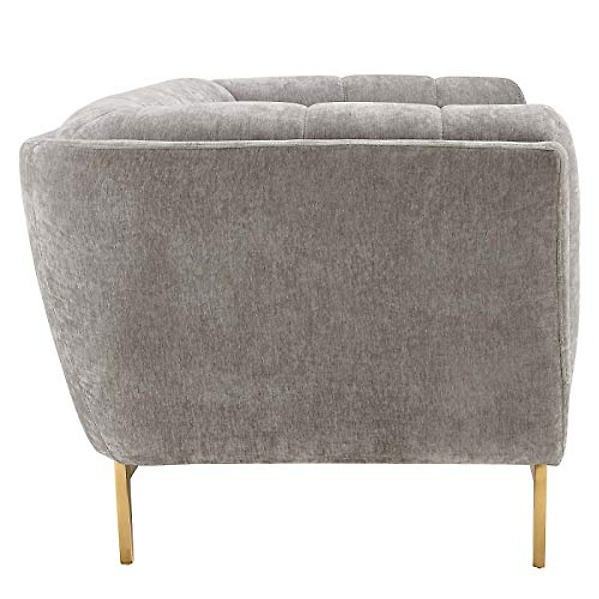 Modway Bestow Tufted Crushed Performance Velvet Sofa, Light Gray