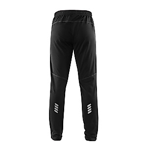 ROCKBROS Cycling Pants for Men Windproof Thermal Fleece Winter Athletic Bike Pants Handlebar Mittens Cold Weather Mountain Bike Handlebar Mittens