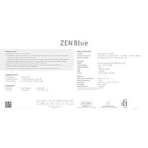 iFi Zen Blue HiFi Bluetooth Receiver Desktop DAC/Adapter - Wireless Input/Outputs - Optical/Coaxial/SPDIF/RCA / 4.4 Balanced - Audio System Upgrade (Unit Only)
