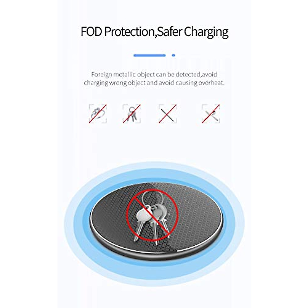 N/A Qi Wireless Charger+External Receiver for Samsung Galaxy A12 A22 A32 A42 A52 A72 4G 5G Black