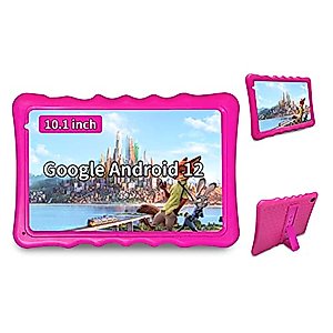 10 inch Kids Tablet, Android 12 Tablet for Kids,Google Tablet with 2GB RAM &32GB ROM,1280 * 800 IPS,2MP Front 5 MP Rear Camera,Kids Tablet with Colorful Kid-Proof Case,Ideal Kids Gift
