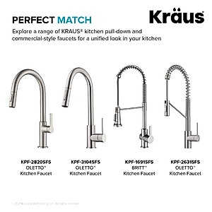 KRAUS Kitchen Soap and Lotion Dispenser in Spot Free Stainless Steel, KSD-41SFS